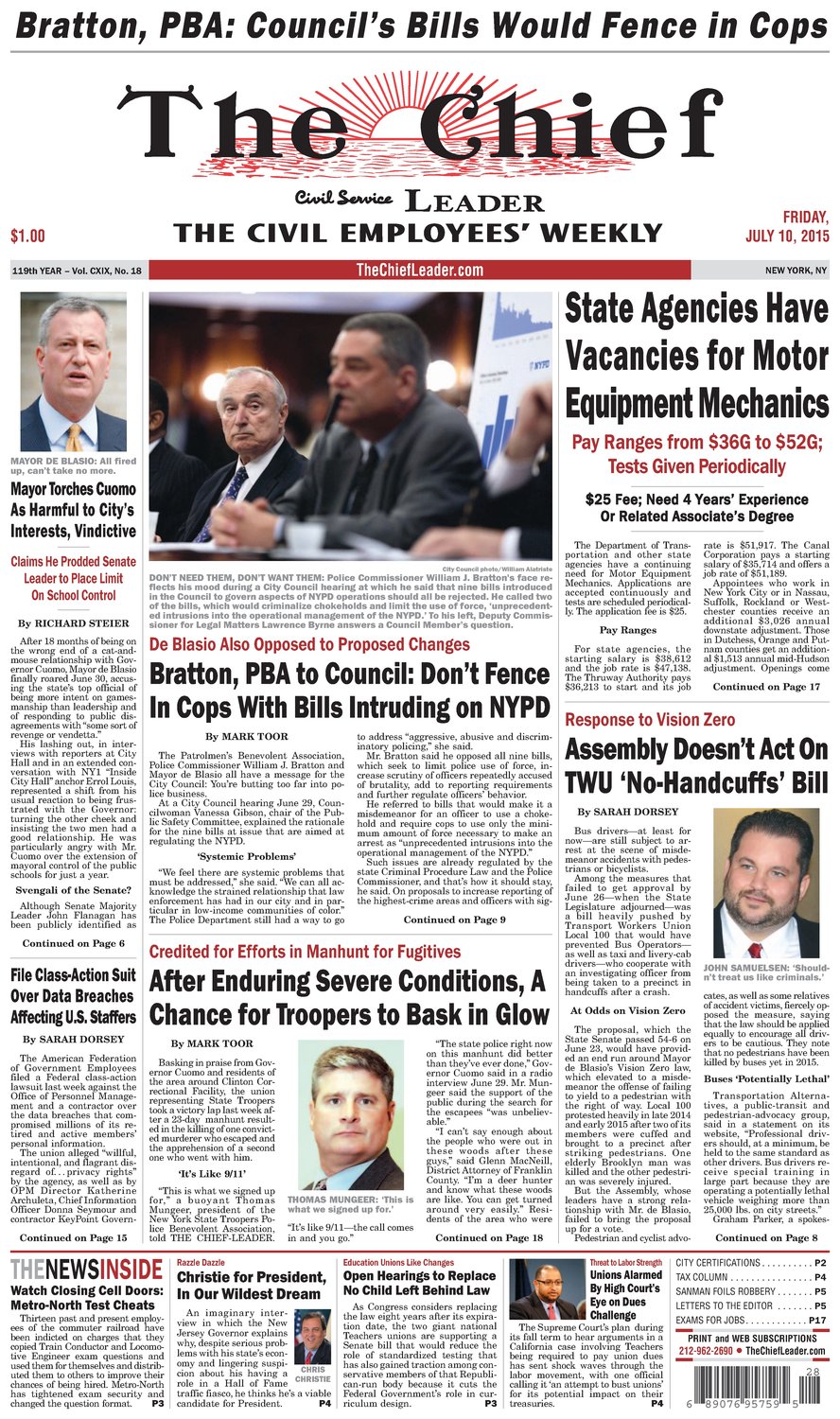 July 10, 2015 - The Chief